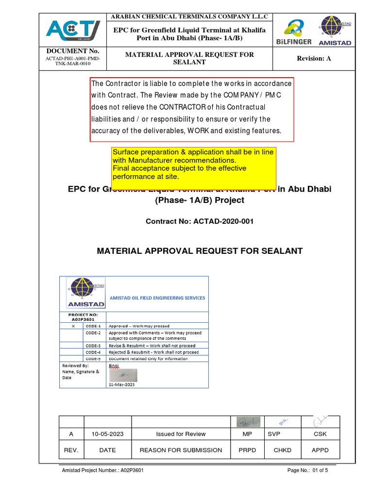 Actad PH1 A001 PMD TNK Mar 0010 - A | PDF | Stainless Steel | Adhesive