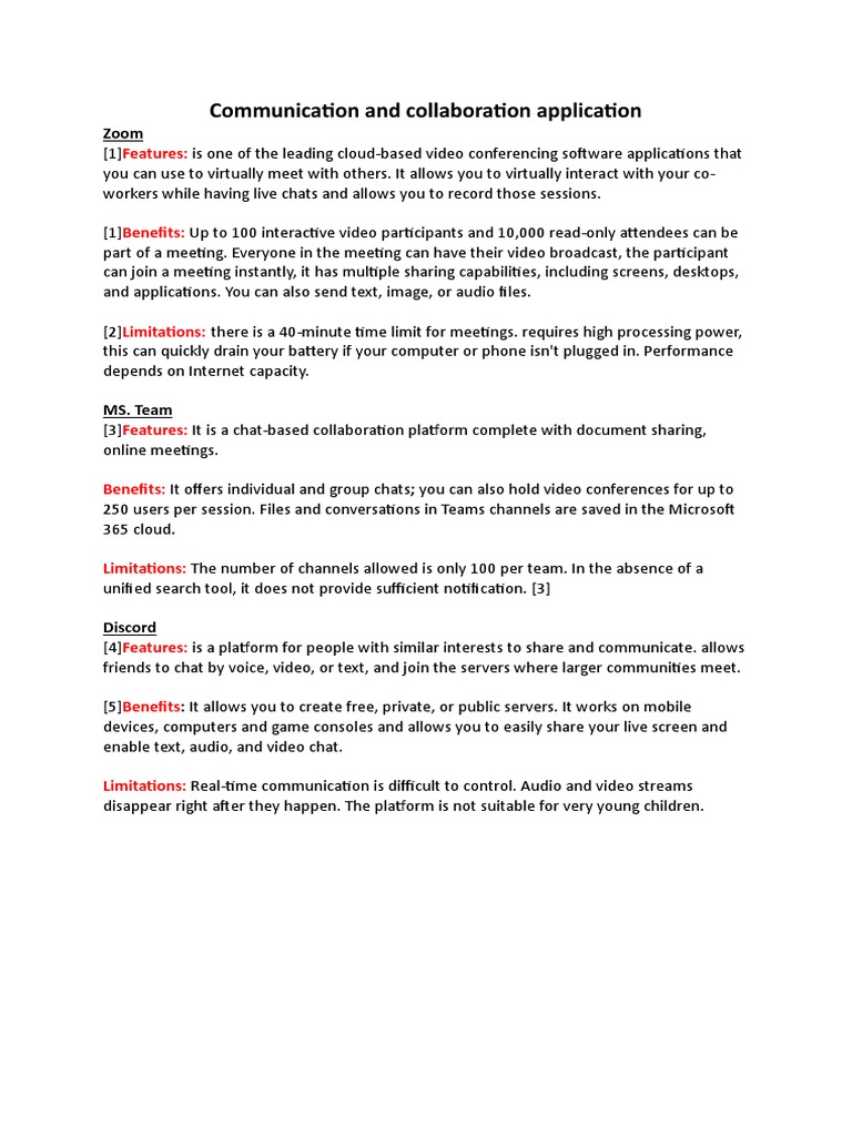 Communication and Collaboration Application | PDF | Computing | Computer Engineering
