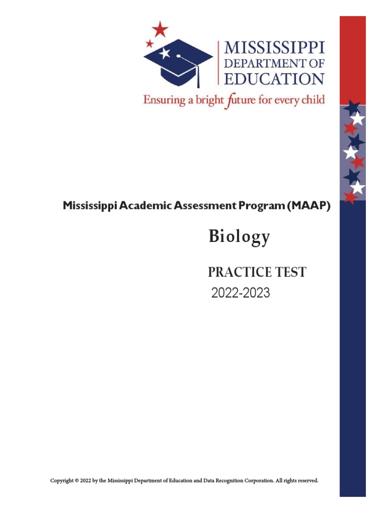 2022-2023 Biology Practice Test With Key | PDF | Cell (Biology ...