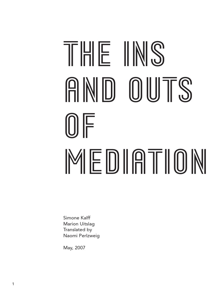 Mediation Guide for Students | PDF | Mediation | Negotiation