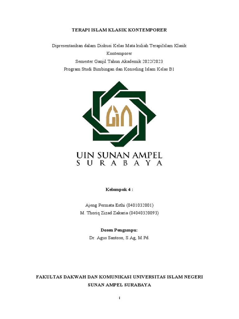 Terapi Islam Klasik Kontemporer | PDF