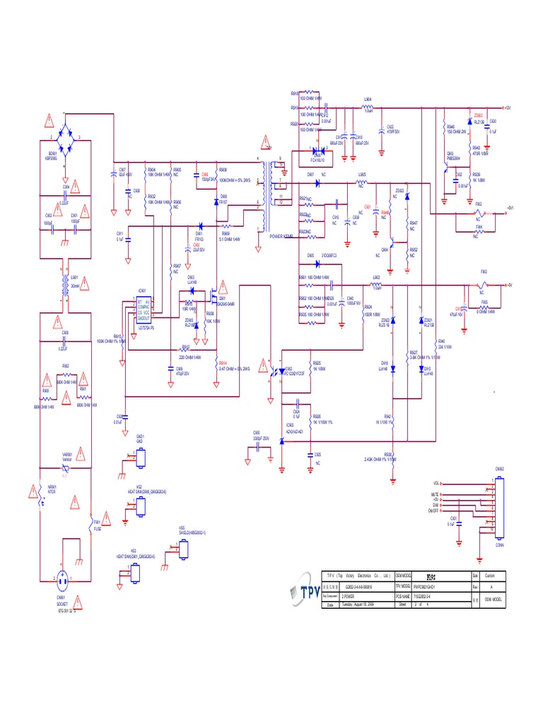 Oem 715g2852-3-4 pwpc9821ghd1 Power SCH | PDF | Electrical Engineering