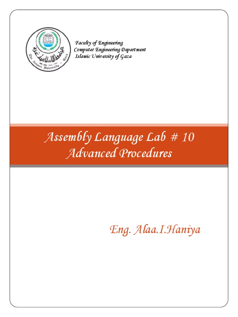 Assembly Language Lab10 | PDF | Parameter (Computer Programming ... Assembly Language Lab10 | PDF | Parameter (Computer Programming ...