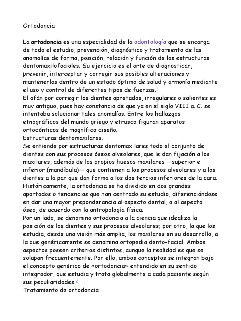 Ortodoncia | PDF | Ortodoncia | Ramas de Odontología