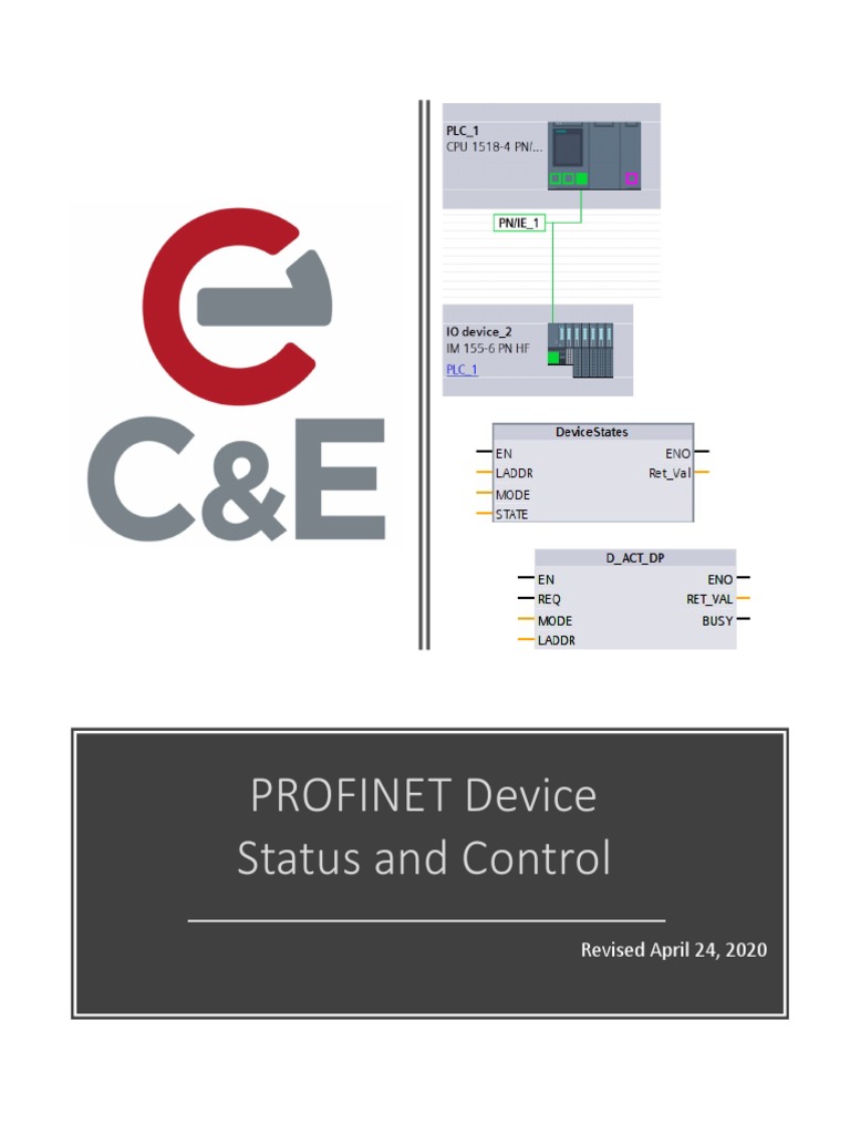 PROFINET Device Status and Control | PDF | Programmable Logic Controller | Input/Output