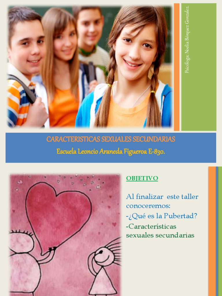 Carac Sex Secundarias Pdf Pubertad Adolescencia