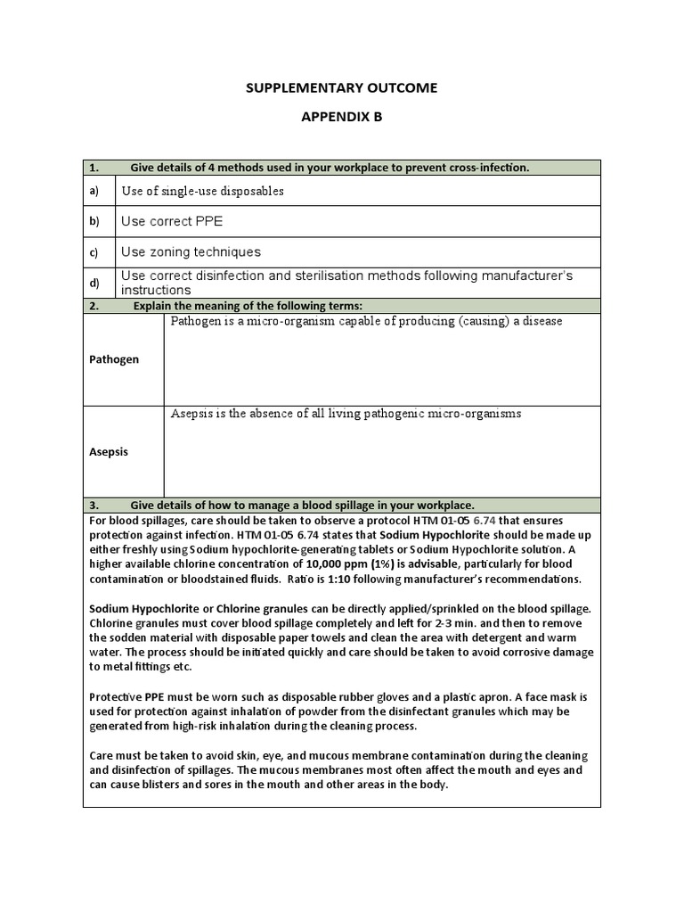 Supplementary Outcome Appendix B | PDF | Hazards | Risk