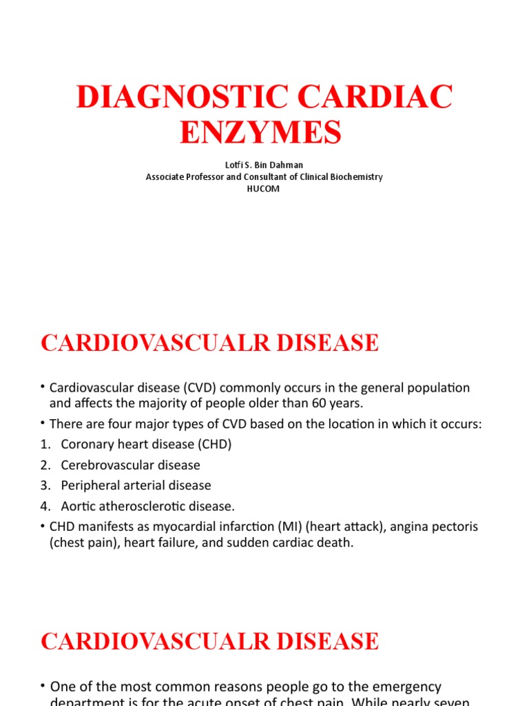 Diagnostic Cardiac Enzymes | PDF
