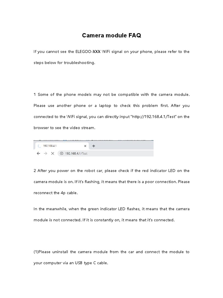 Camera Module FAQ | PDF | Computer File | Arduino