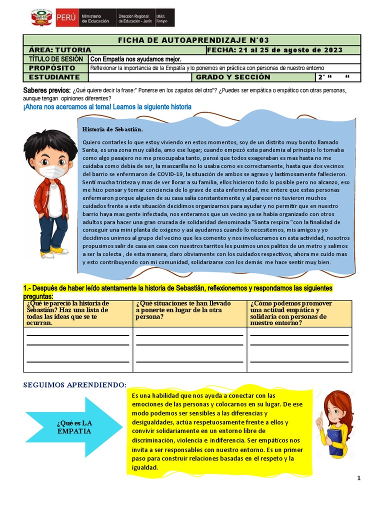 FICHA 03-EMPATIA | PDF | Empatía