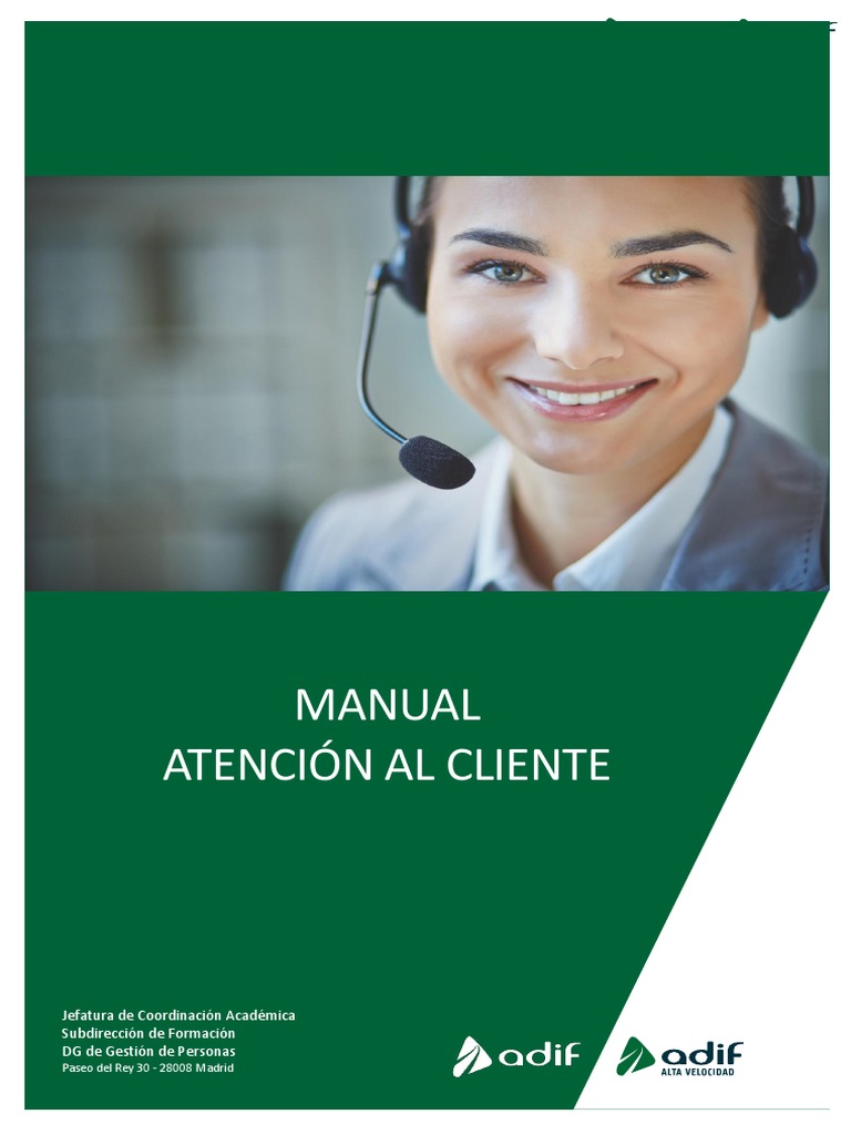 Manual Atencion Cliente | PDF | Comunicación no verbal | Cliente