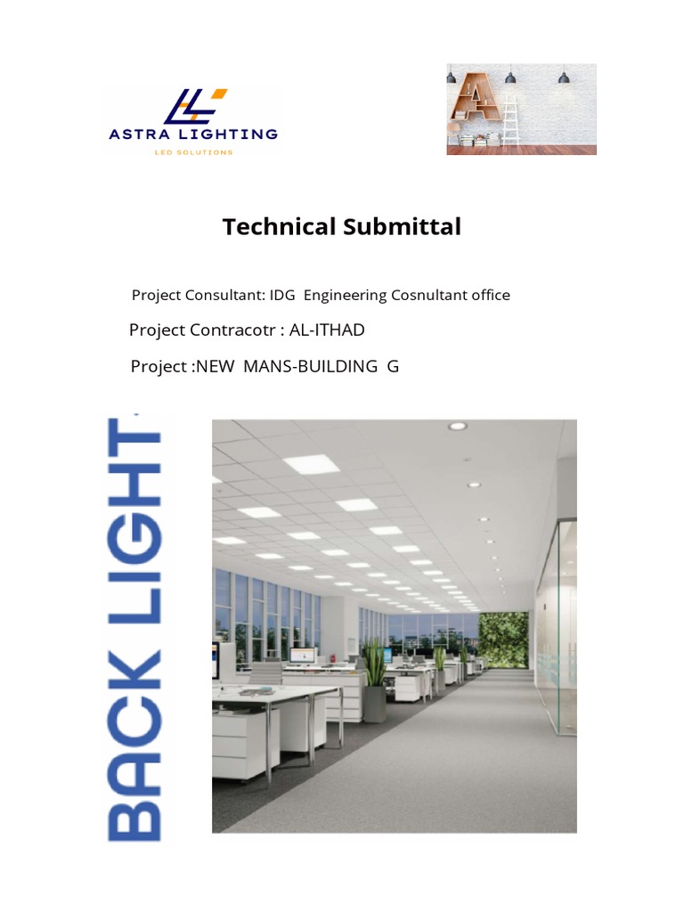 Lighting Solutions Technical Submittal | PDF | Building Engineering | Lighting