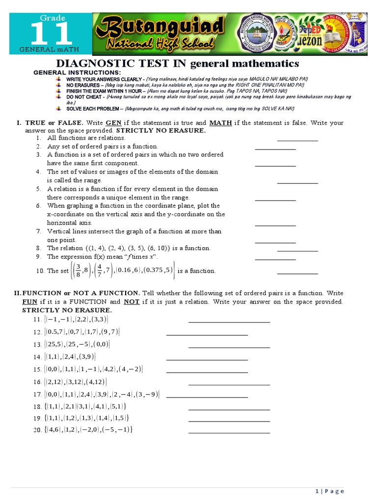 g11 Gen Math | PDF