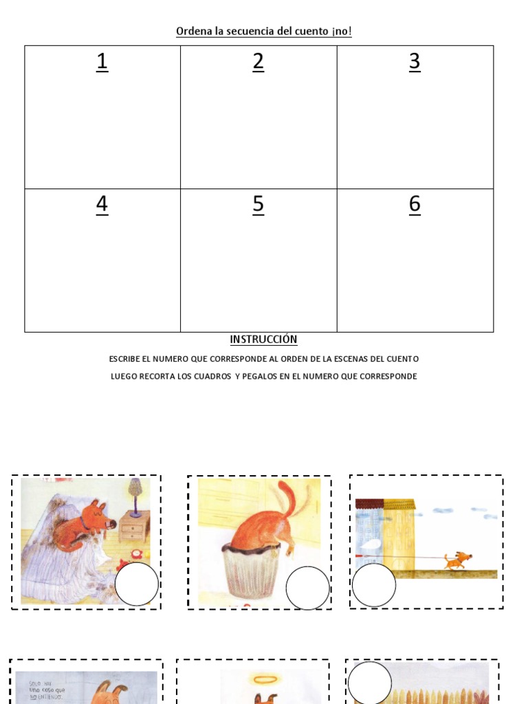 Ordena La Secuencia Del Cuento No | PDF
