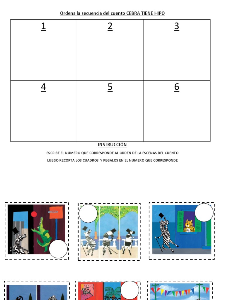 Ordena La Secuencia Del Cuento | PDF