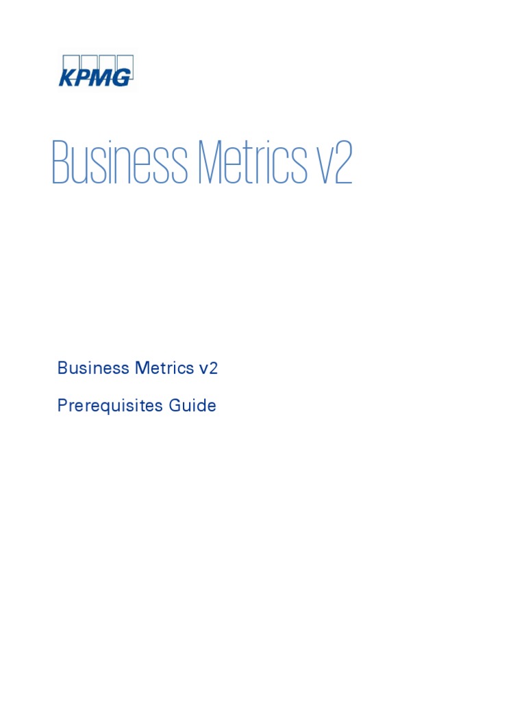 Business Metrics v2 Prerequisites Guide | PDF | Microsoft Sql Server ...