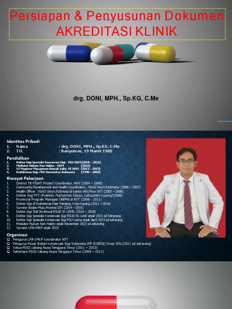 Persiapan Dan Penyusunan Dokumen Akreditasi Klinik DONI KMKP | PDF