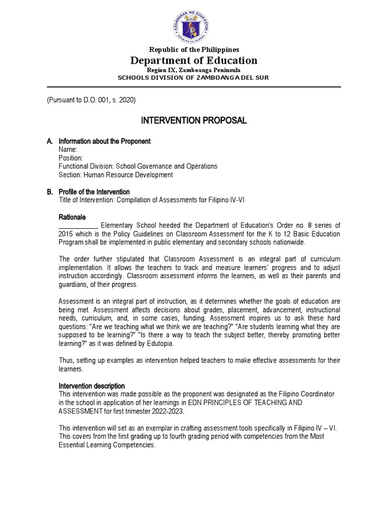 Sample Activity Program