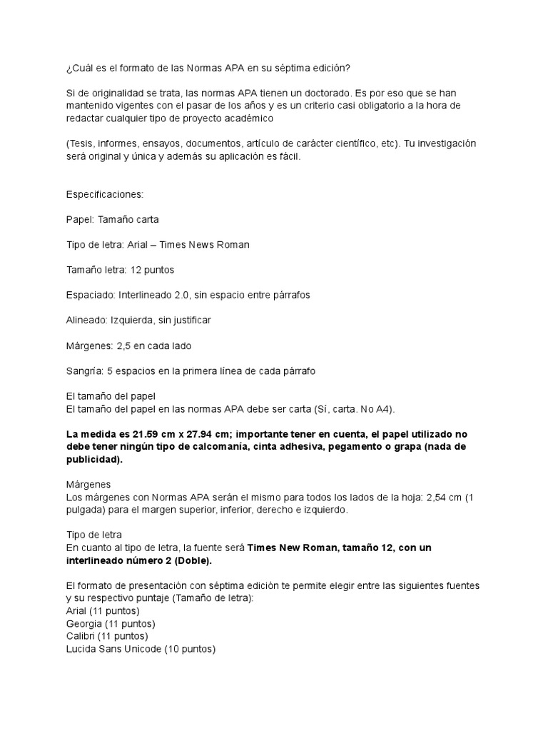 Formato Normas APA 7ma Edición | PDF | Estilo apa | Red mundial