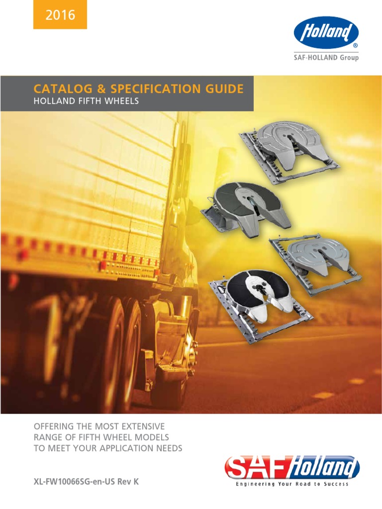 SAF Holland 5th Wheel Catalog and Specification Guide | PDF | Trailer ...