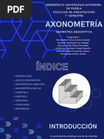 Proyección Dimétrica | PDF | Perspectiva (Gráfica) | Geometría