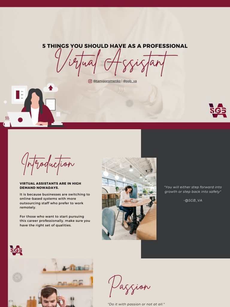 5 Things You Should Have As A Professional VA | PDF | Business