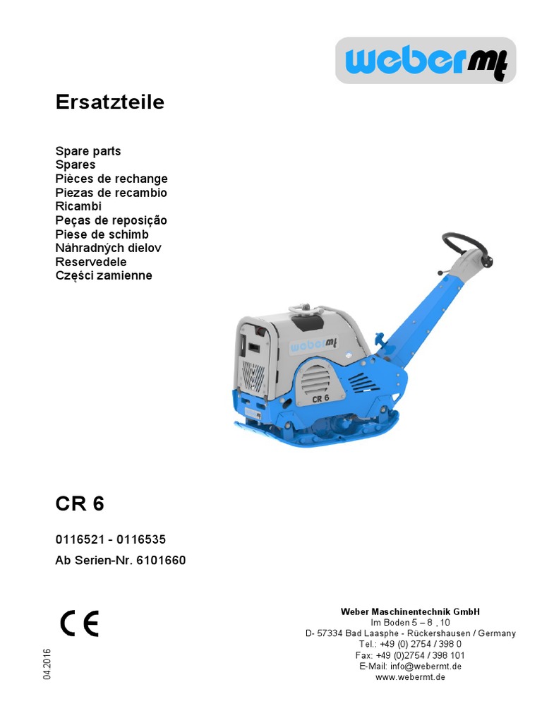 Placa Compactadora CR6 | PDF