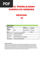 Modul Ajar Ekonomi Fase e - Kegiatan Ekonomi | PDF | Karier & Perkembangan | Bisnis