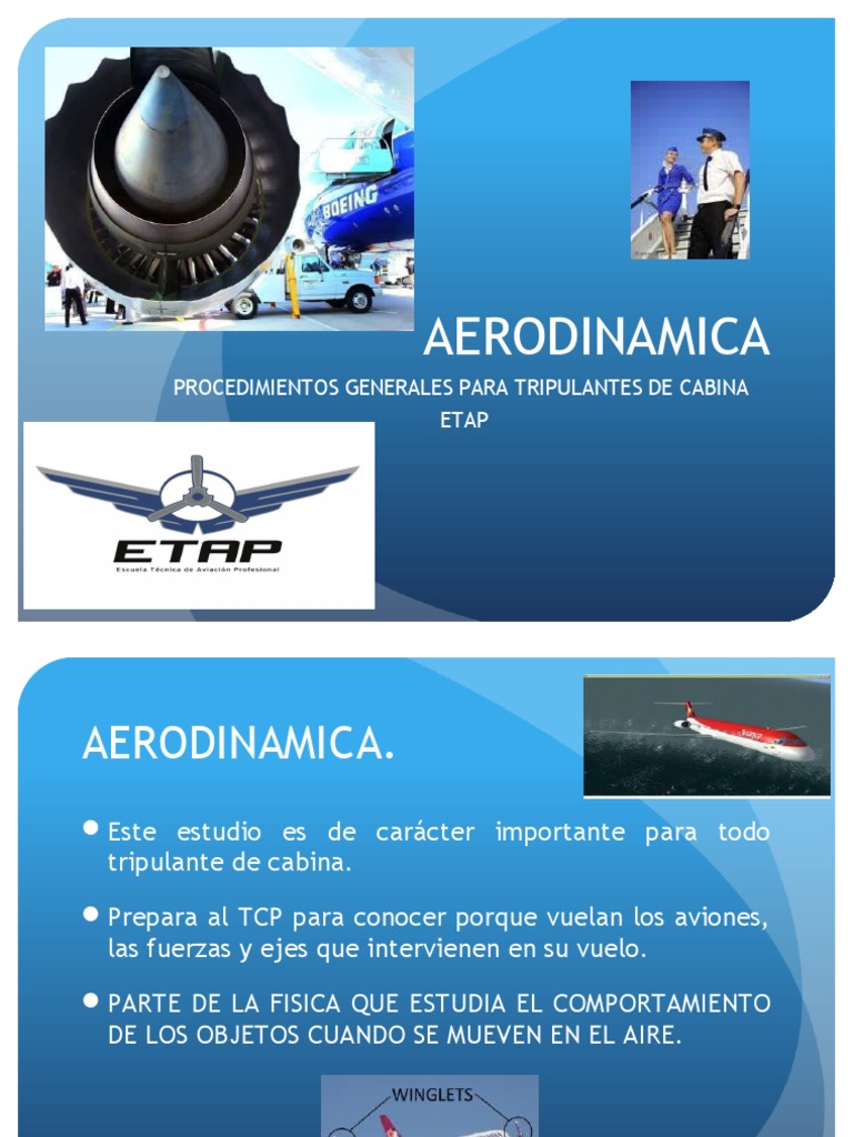 Aerodinamica TCP Etap | PDF | Avión | Levantar (Fuerza)