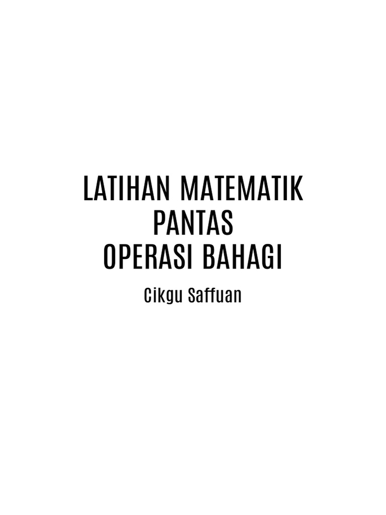 4 Bahagi - Jawapan (Kedai Shopee Cikgu Saffuan) | PDF