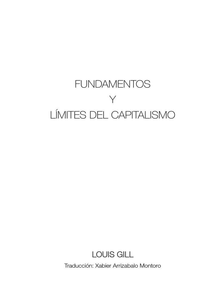 Louis Gill, Estado y Gastos Públicos, Fundamentos y Límites Del ...