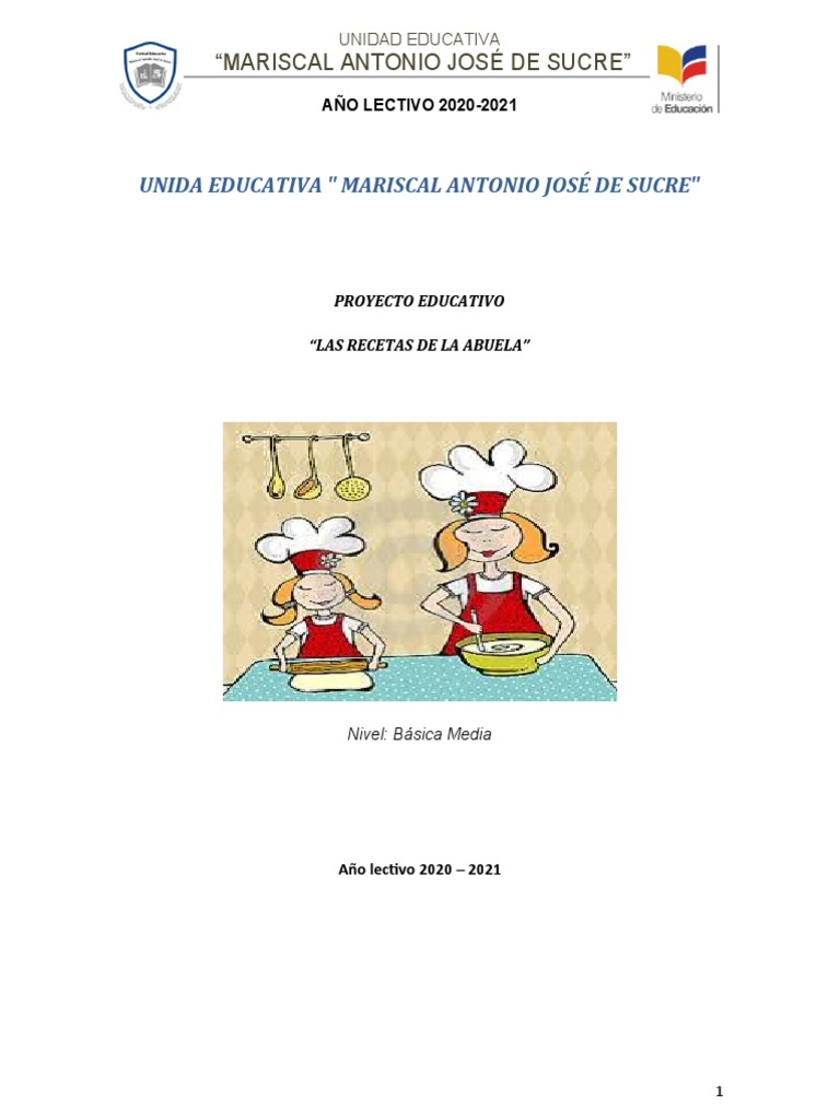 Proyecto - La Receta de La Abuela | Descargar gratis PDF | Cereales ...