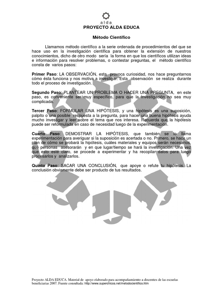 Lectura 4. El Metodo Cientifico | PDF