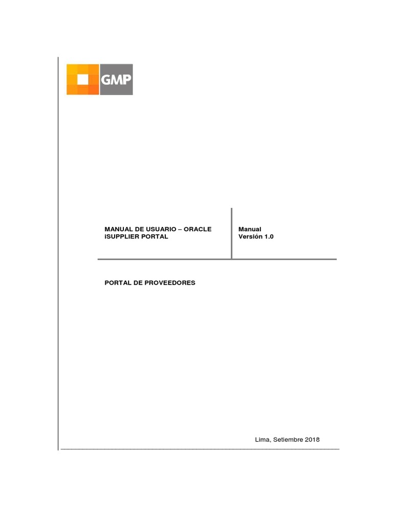 Manual Usuario Oracle iSupplier Portal | PDF | Oracle Corporation ...