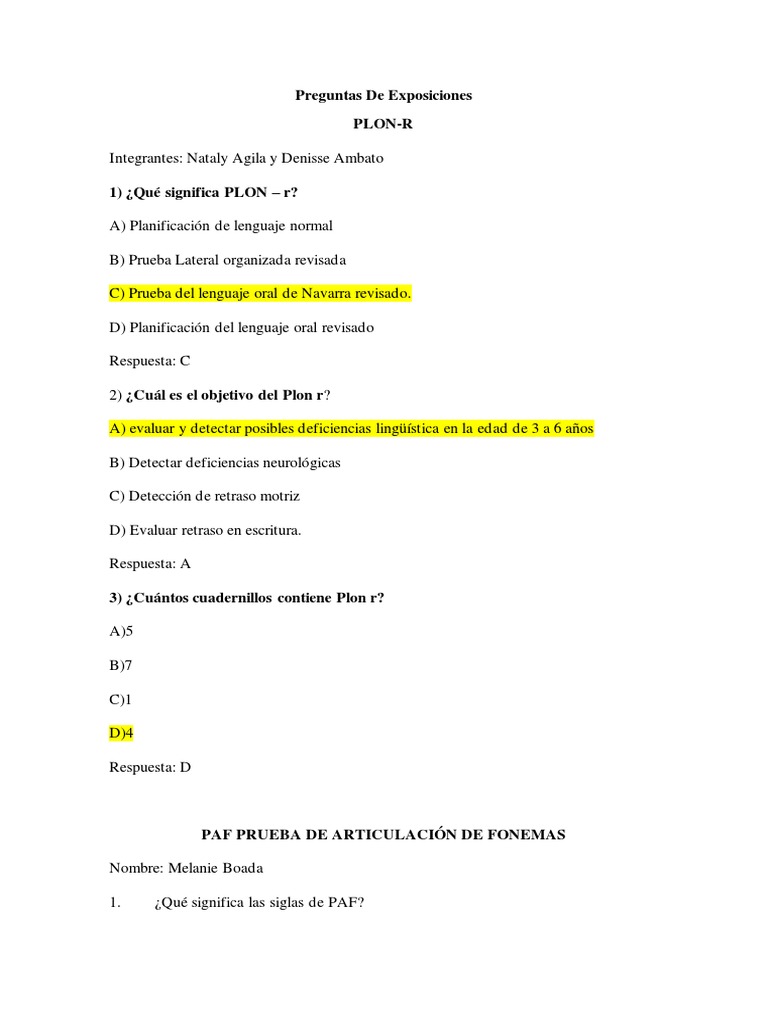 Preguntas de Exposiciones NRC9049 | PDF | Ansiedad | Las emociones