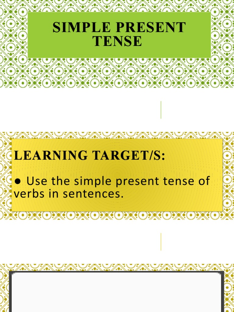 Mastering Simple Present Tense | PDF