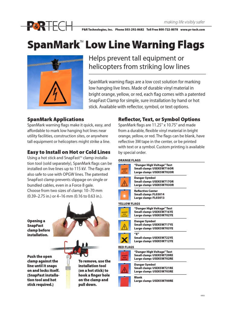 SpanMark Utility Warning Flags Guide | PDF | Equipment | Electricity