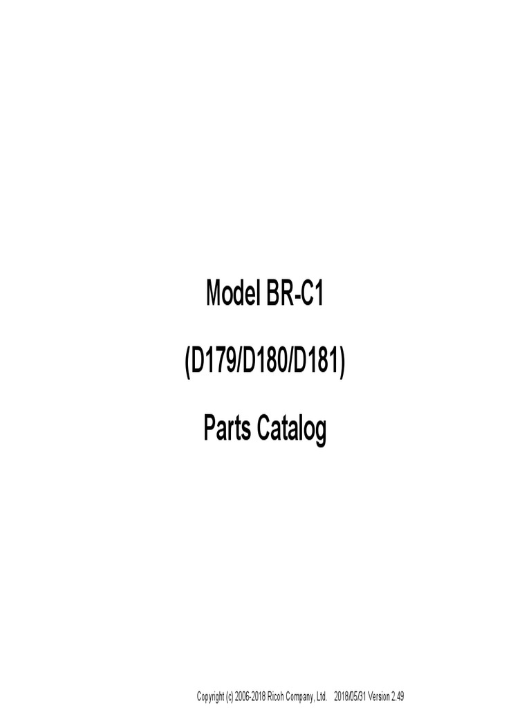 PC - D179-D180-D181 - 3D PARTS CATALOG - v2.49 | PDF | Manufactured ...