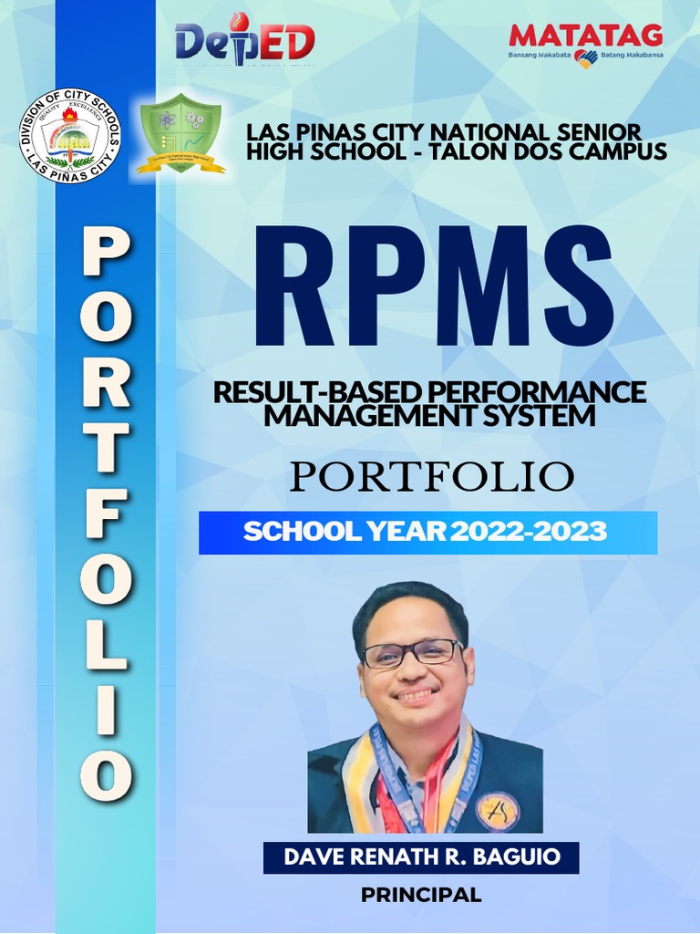 RPMS Portfolio for Talon Dos Campus | PDF | Teachers | Learning