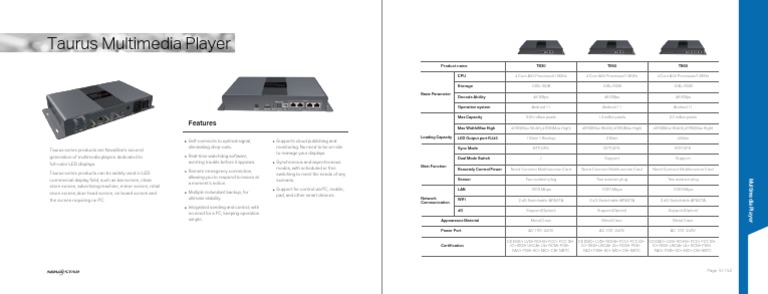 Taurus Box | PDF | Central Processing Unit | Android (Operating System)