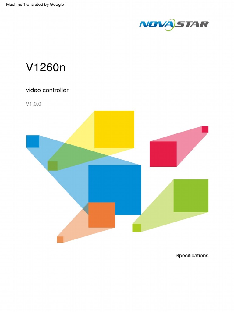 V1260n Especificações | PDF | Computer Network | Video