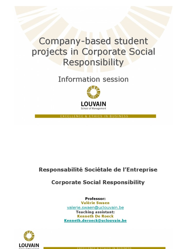 CSR Corporate Project Information2011-2012 | PDF | Corporate Social ...