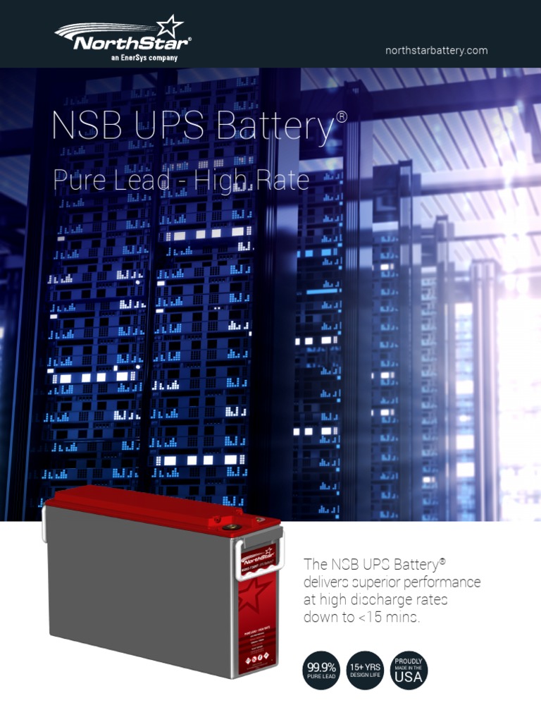 NSB Ups Battery | PDF | Battery (Electricity) | Galvanic Cells
