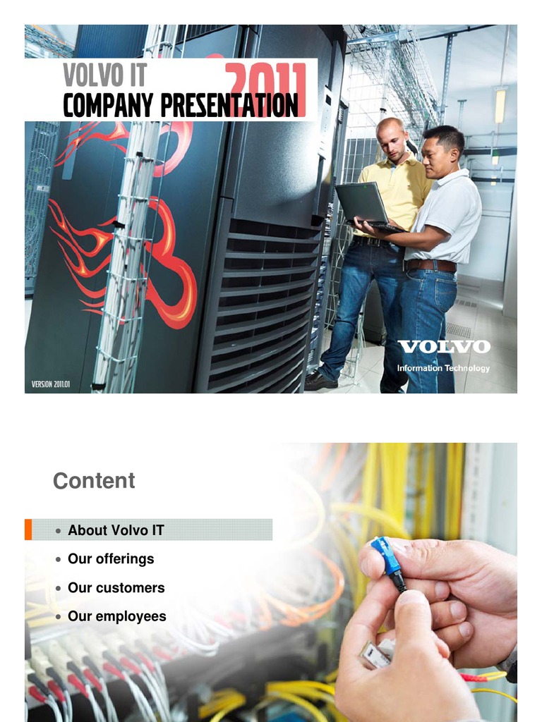 Volvo IT Company Overview 2011 | PDF | Strategic Management | Business