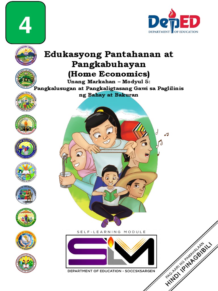 EPP4 - Q1 - MODULE5 - Pangkalusugan at Pangkaligtasang Gawi Sa Paglilinis NG Bahay at Bakuran | PDF