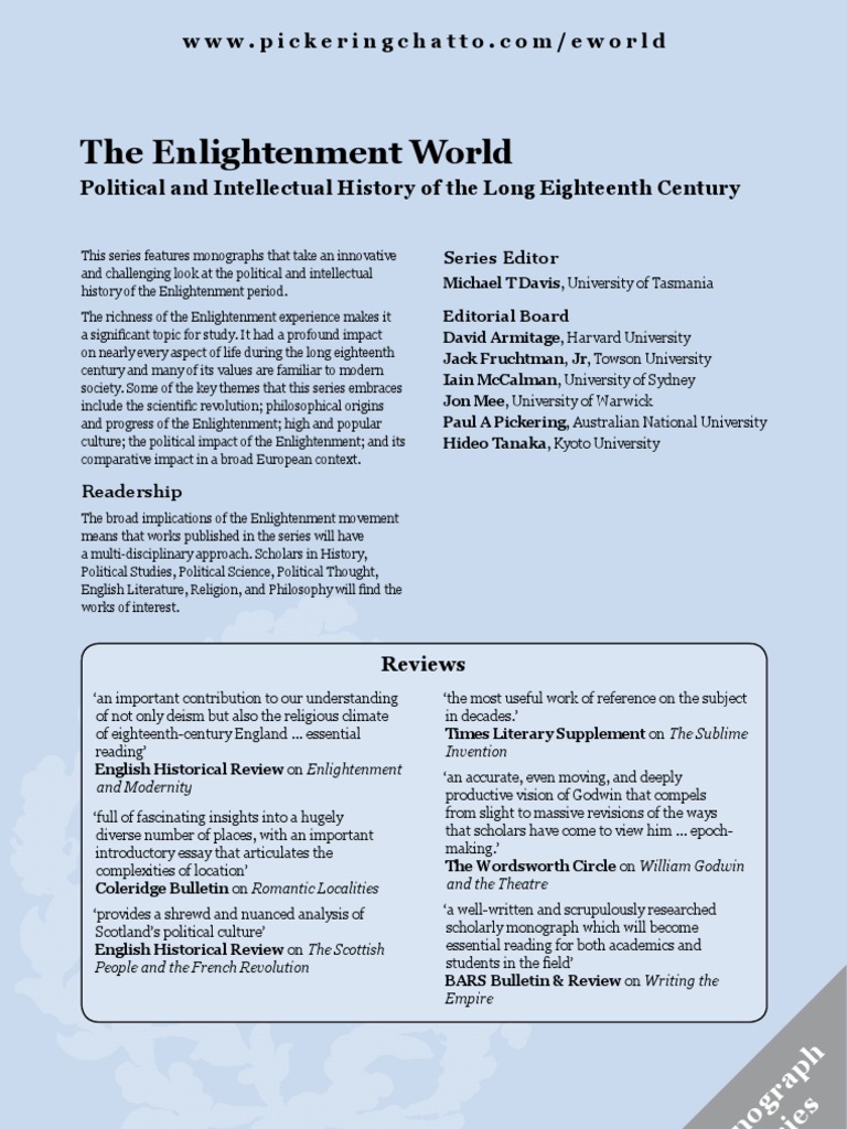 The Enlightenment World | PDF | Age Of Enlightenment | Modernity