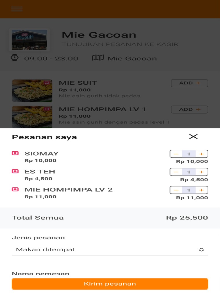Mie Gacoan - Digital QR Menu Maker | PDF