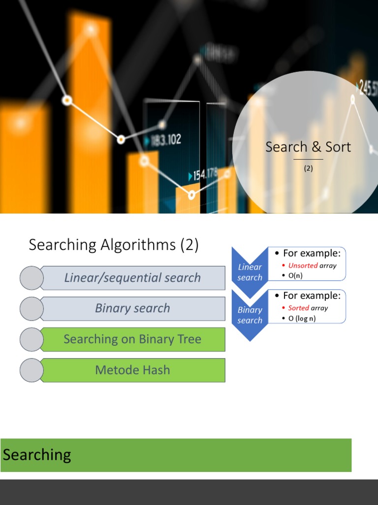 Search and Sort Algorithm | PDF | Computer Data | Algorithms