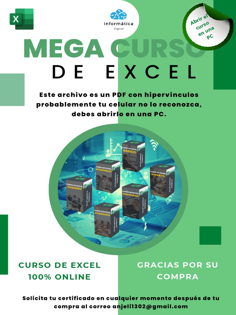 Mega Curso de Excel | PDF | Microsoft Excel | Software de gráficos