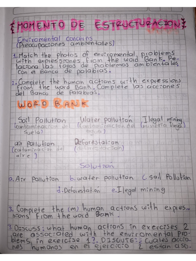 Guía de Inglés Sobre El Medio Ambiente | PDF